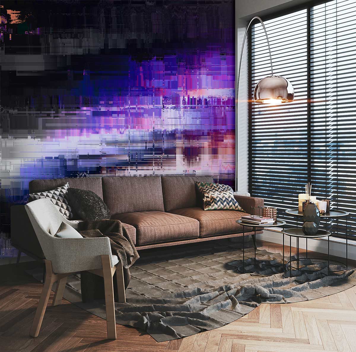 Abstract Colorful Codes Wall Murals