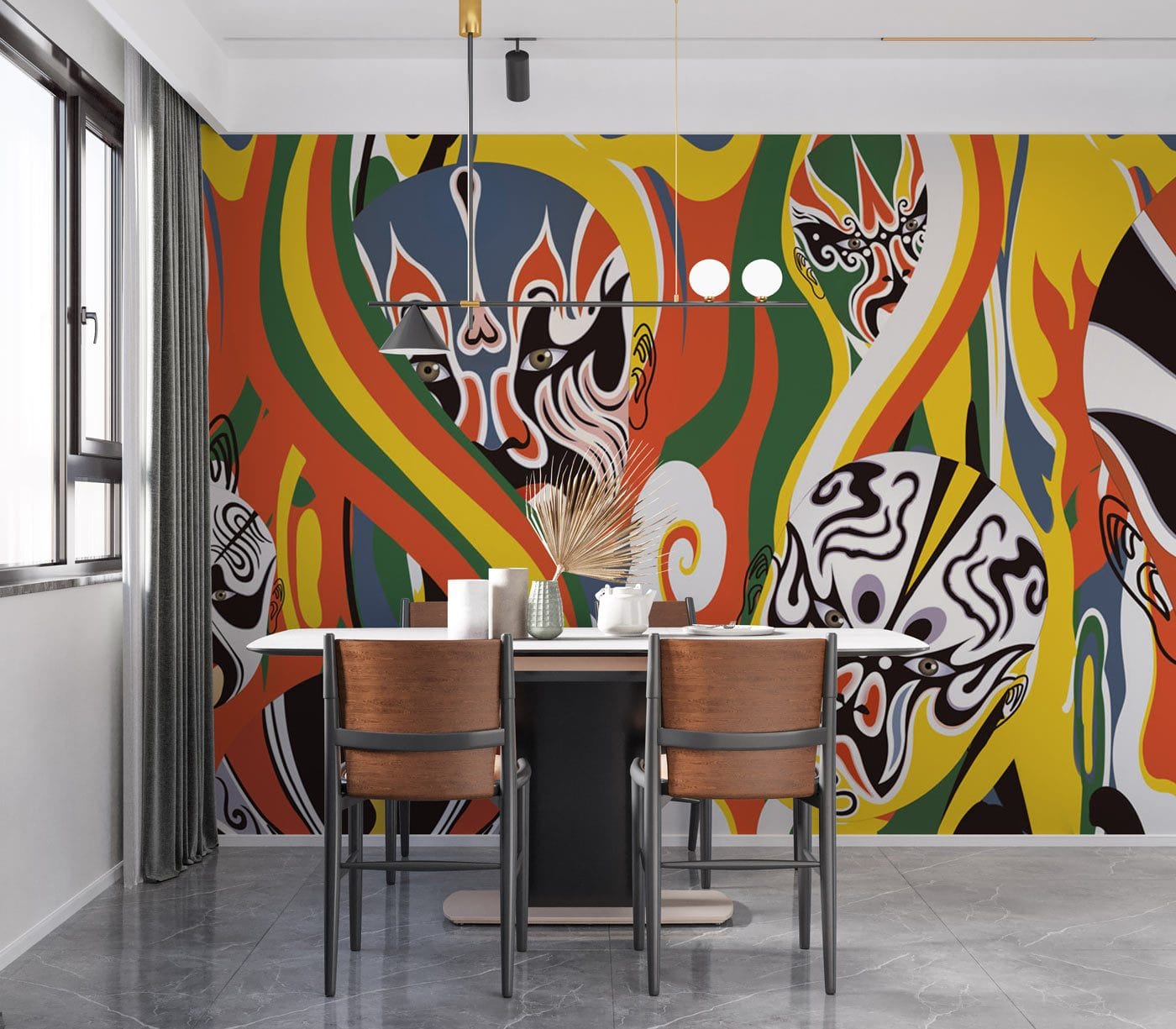 Colourful Masks Wall Murals