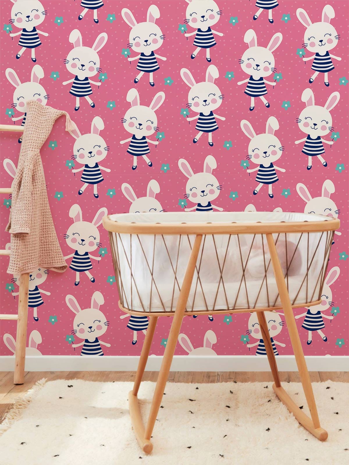 Happy Bunny Wall Murals