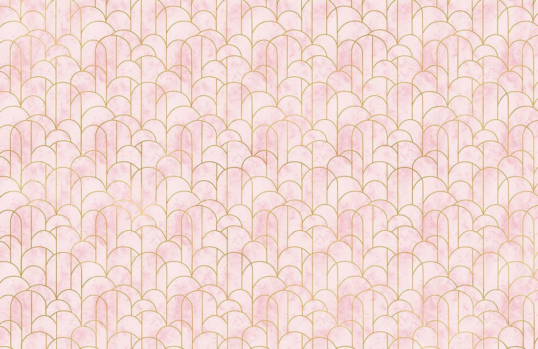 Pink Geometry Wall Murals