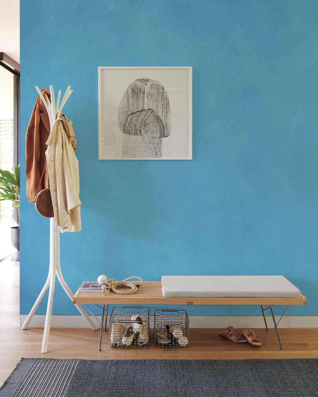 Pure Blue Wall Murals