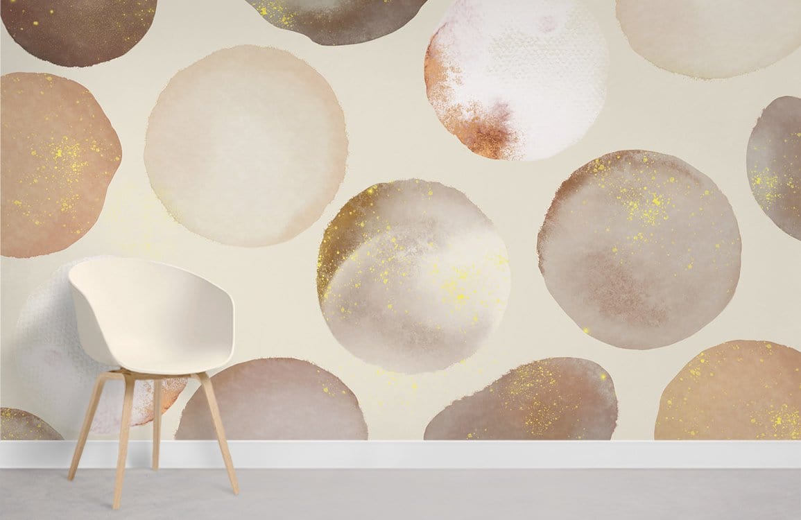 Round Blocks Wall Murals