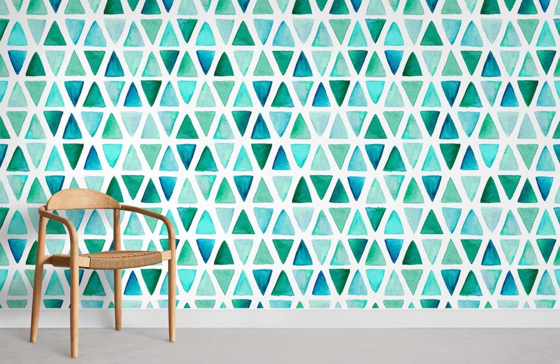 Triangular Tile Wall Murals